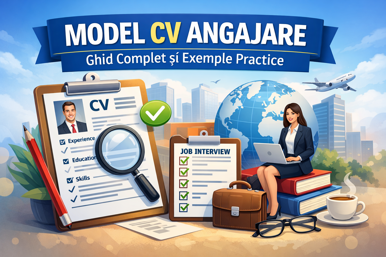 Model CV angajare – ghid complet și exemple practice